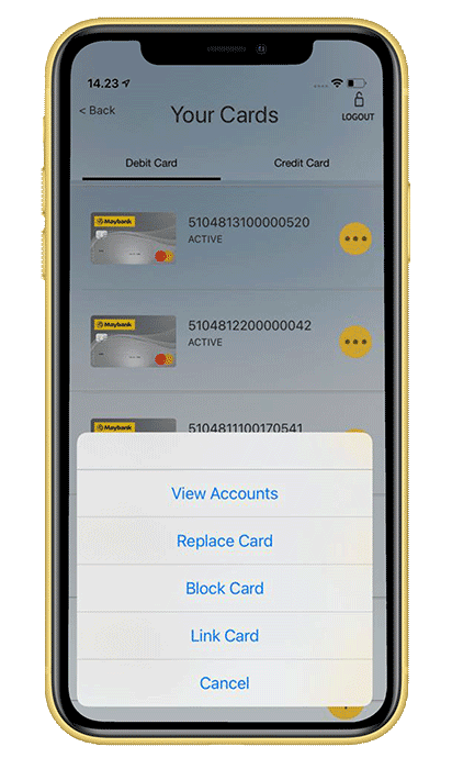 Replace your Maybank Debit Card